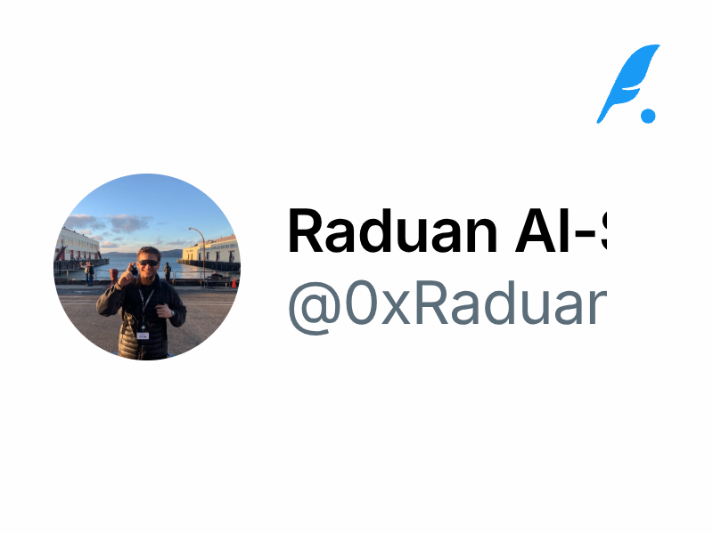 Raduan Al-Shedivat (@0xRaduan)