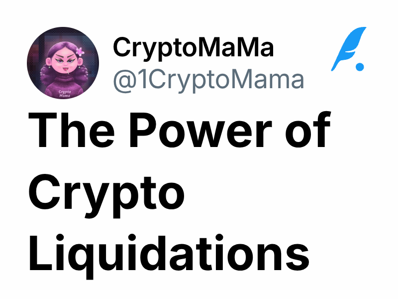 The Power of Crypto Liquidations | CryptoMaMa
