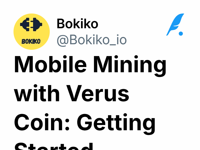 Mobile Mining with Verus Coin: Getting Started | Bokiko