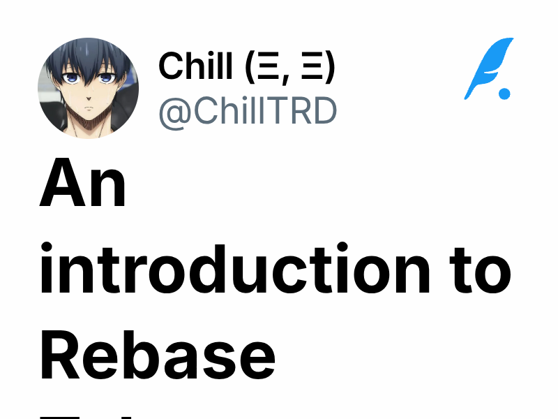 An introduction to Rebase Tokens | Chill (Ξ, Ξ)