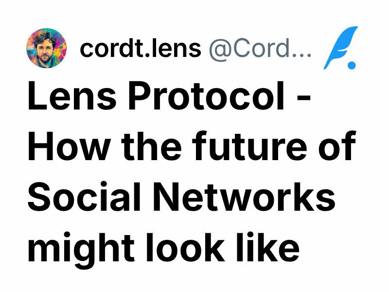 Lens Protocol - How the future of Social Networks might look like ...