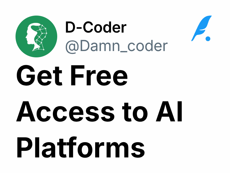 Get Free Access to AI Platforms | D-Coder