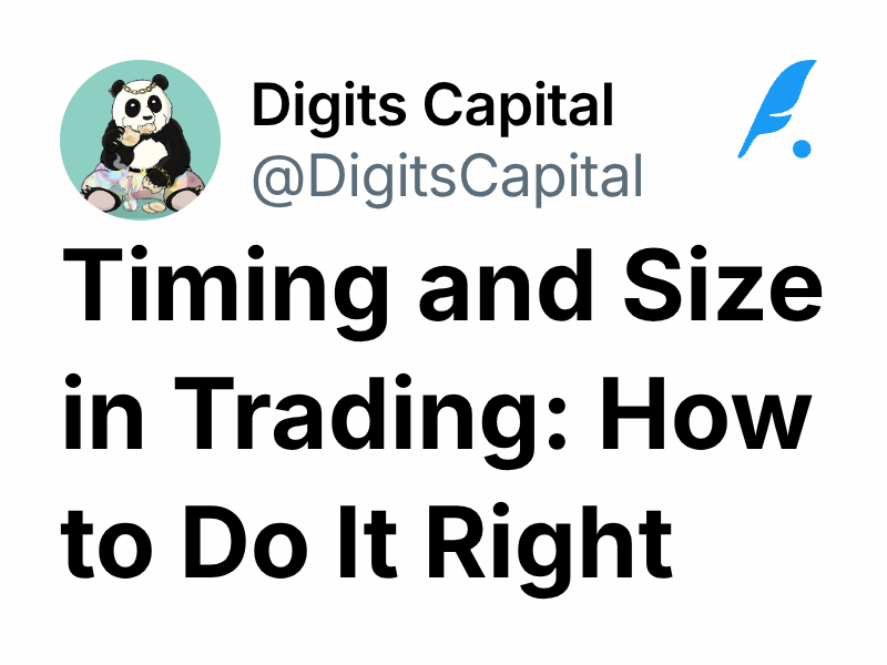 Timing and Size in Trading: How to Do It Right | Digits Capital