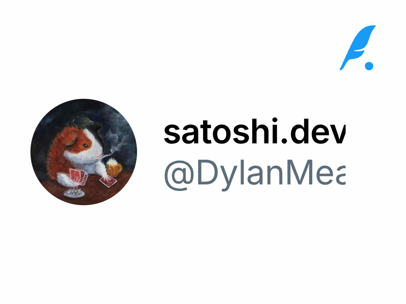 satoshi.dev.eth 🪤 (@DylanMeador)