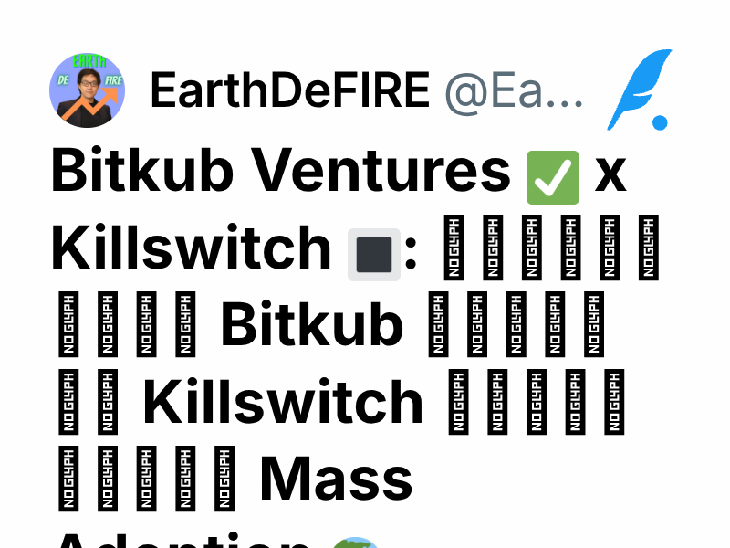Bitkub Ventures x Killswitch 🔳: เปิดศกใหม่ Bitkub ลงทุนใน Killswitch เพื่อสร้าง Mass Adoption 🌏 ...