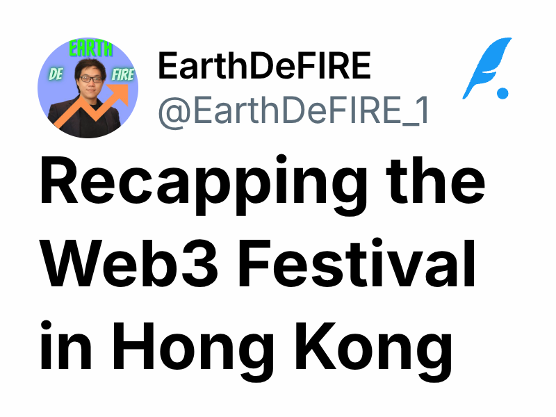 Recapping the Web3 Festival in Hong Kong | EarthDeFIRE