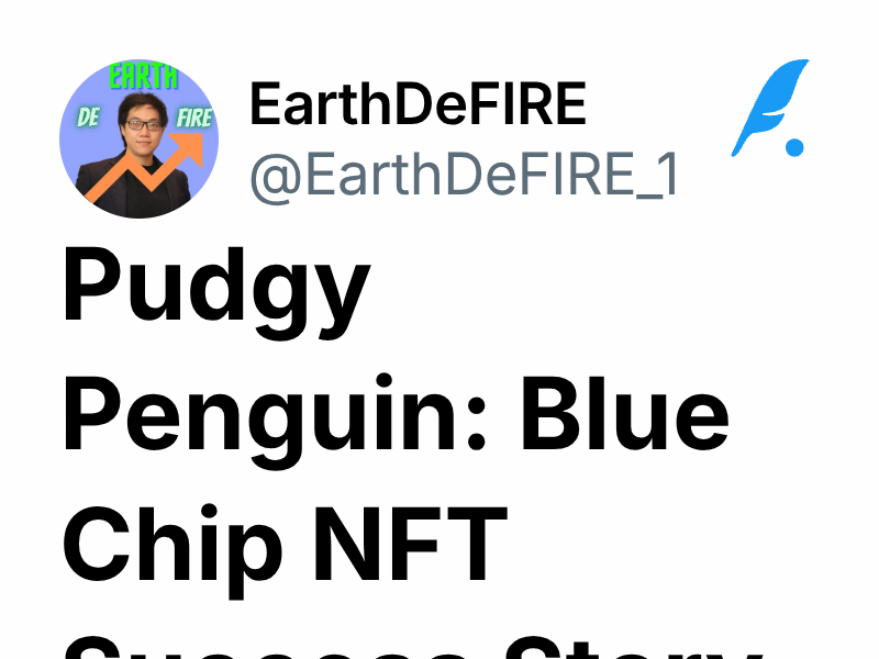 Pudgy Penguin: Blue Chip NFT Success Story | EarthDeFIRE
