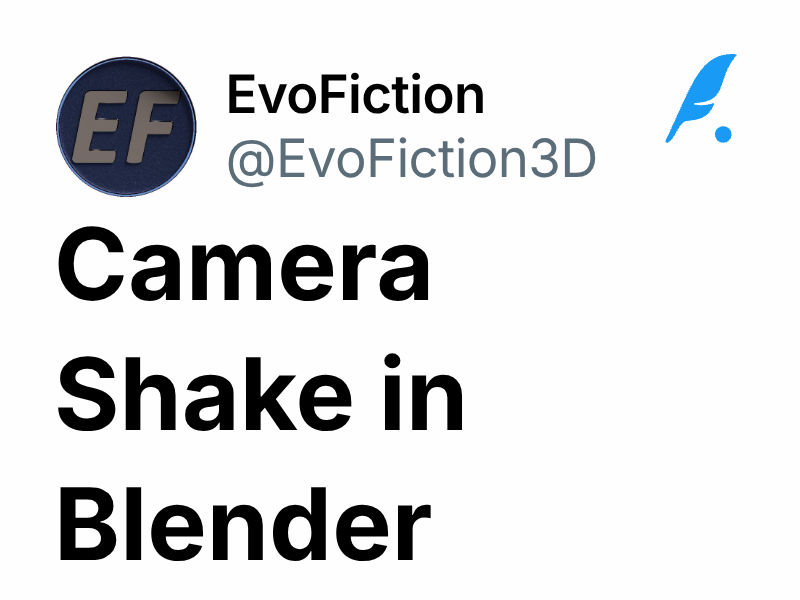 Camera Shake in Blender | EvoFiction