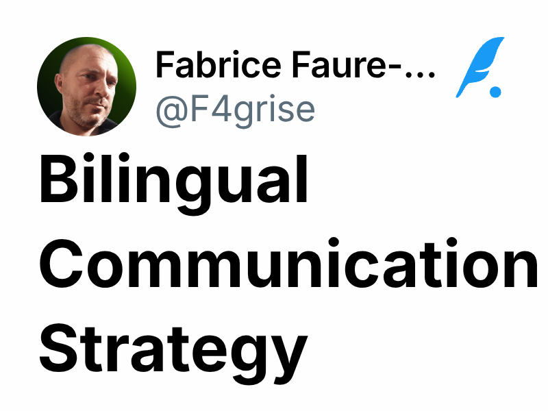 Bilingual Communication Strategy | Fabrice Faure-Grise