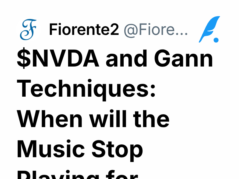 $NVDA and Gann Techniques: When will the Music Stop Playing for NVIDIA ...