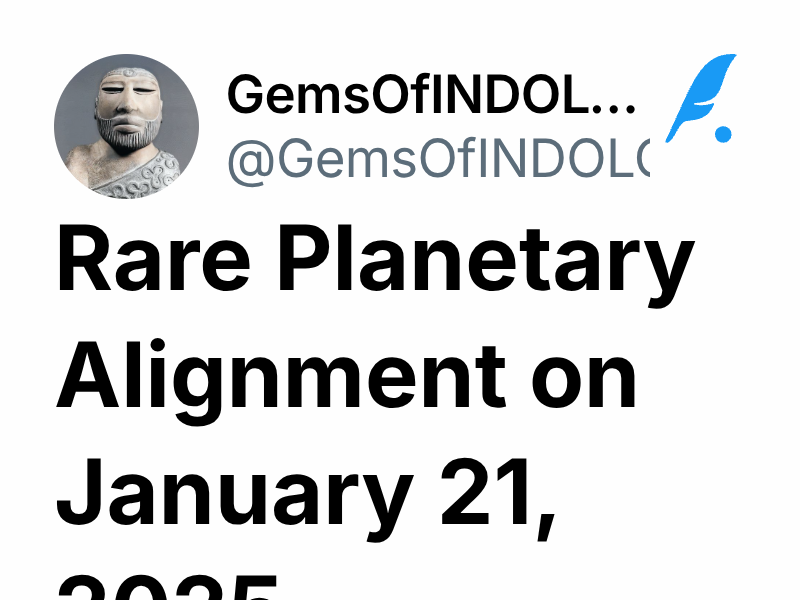 Rare Planetary Alignment on January 21, 2025 | GemsOfINDOLOGY