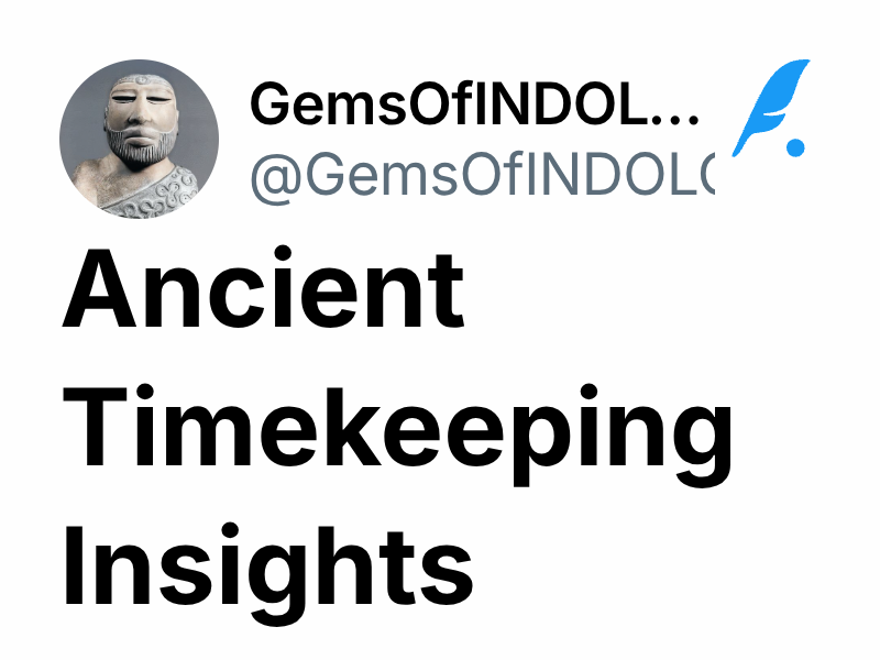 Ancient Timekeeping Insights | GemsOfINDOLOGY