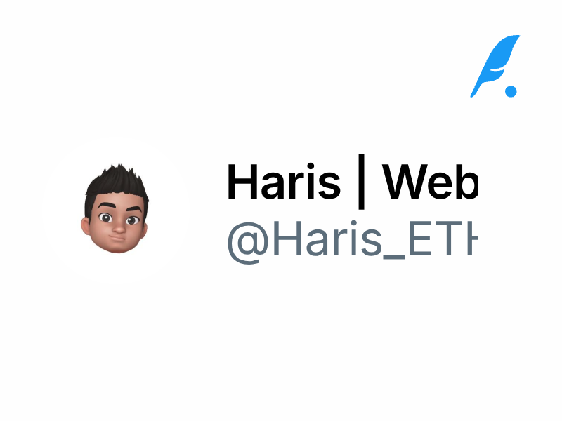 Haris | Web Developer 🎃 (@Haris_ETH)