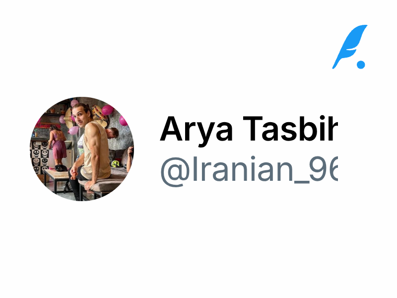 Arya Tasbihi (@Iranian_96)