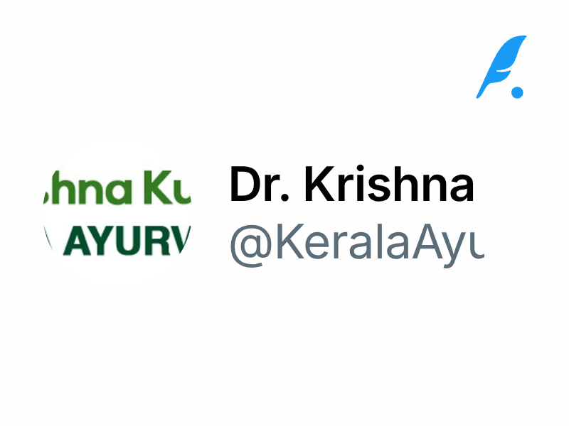 Dr. Krishna Kumar (@KeralaAyurvedaClinic)