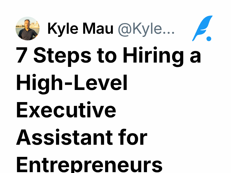 7 Steps to Hiring a High-Level Executive Assistant for Entrepreneurs ...
