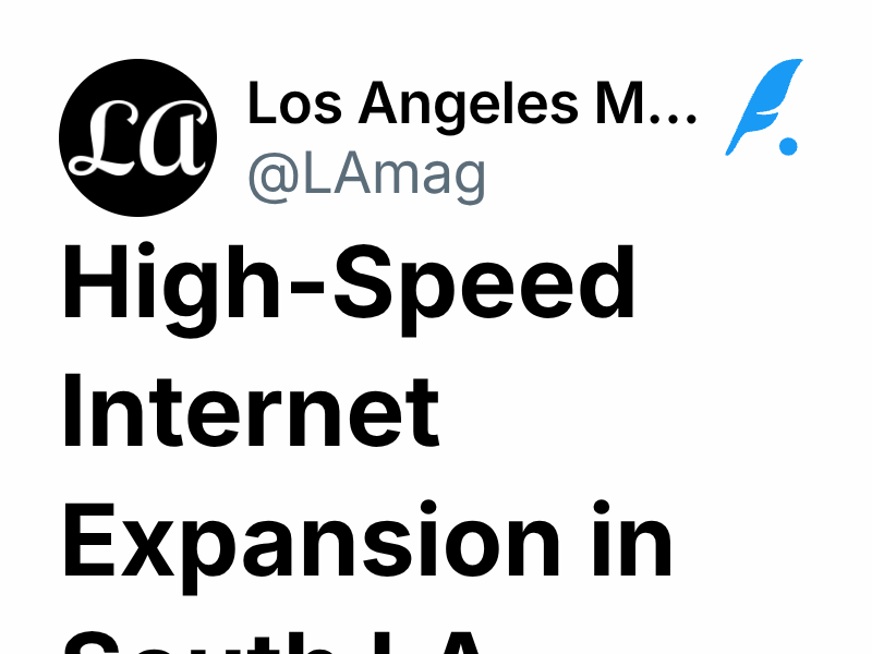 High-Speed Internet Expansion in South LA | Los Angeles Magazine