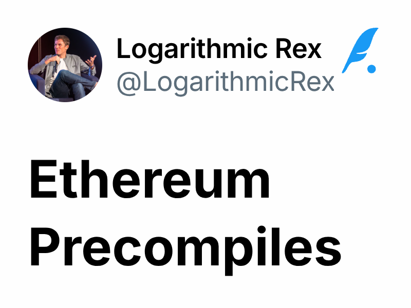 Ethereum Precompiles | Logarithmic Rex