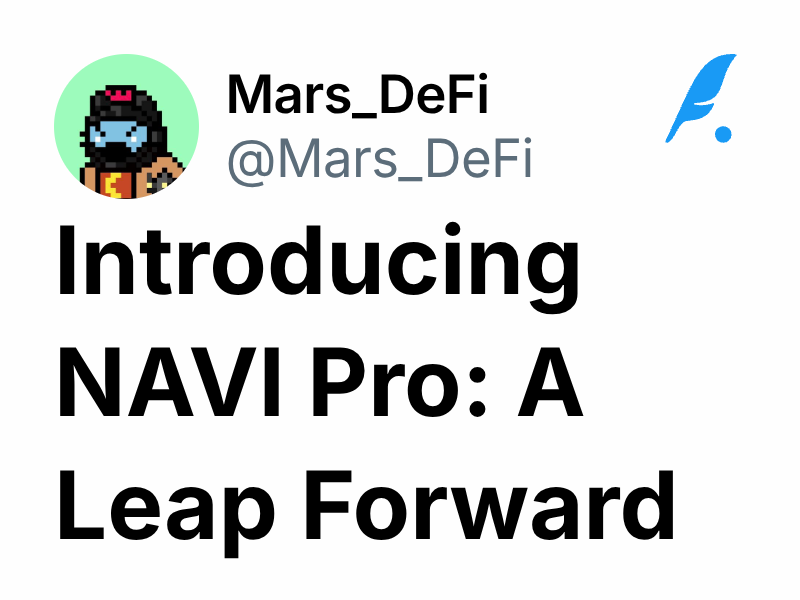 Introducing NAVI Pro: A Leap Forward | Mars_DeFi