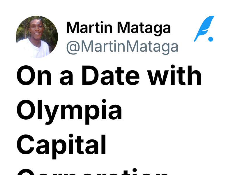 On a Date with Olympia Capital Corporation | Martin Mataga
