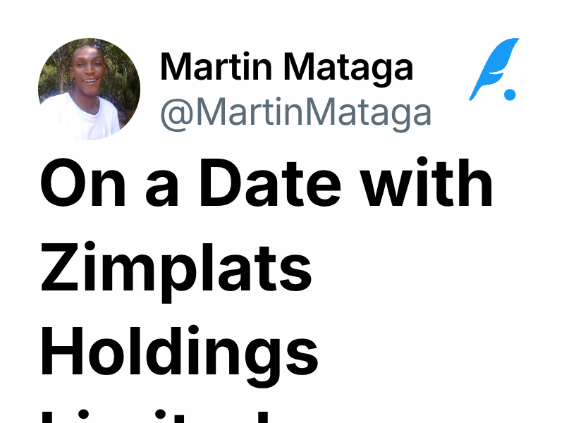 On a Date with Zimplats Holdings Limited | Martin Mataga