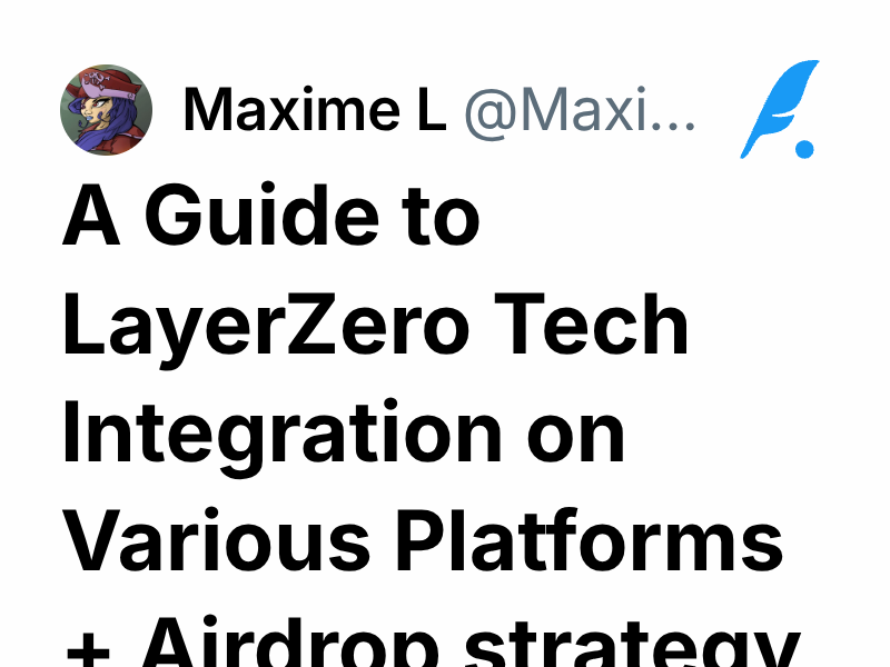 A Guide to LayerZero Tech Integration on Various Platforms + Airdrop ...