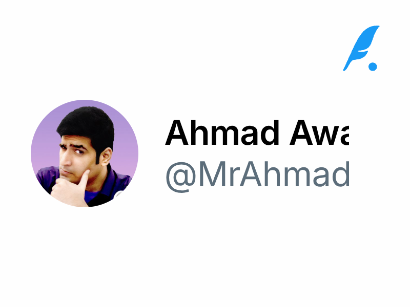 Ahmad Awais (@MrAhmadAwais)