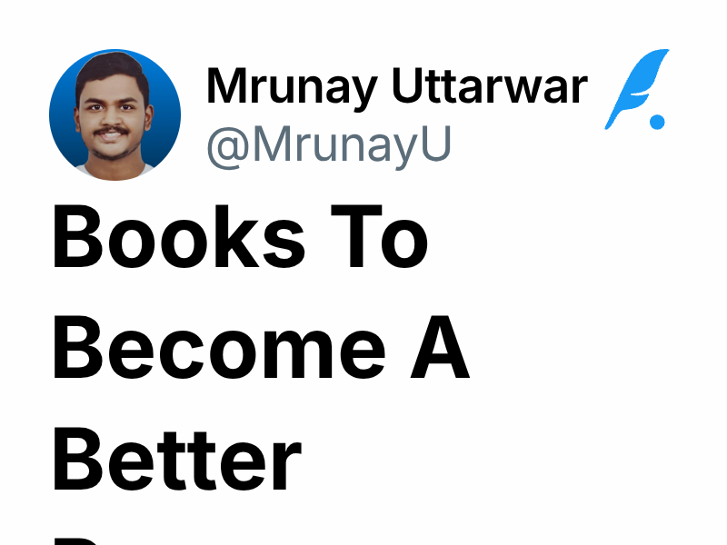 Books To Become A Better Programmer | Mrunay Uttarwar