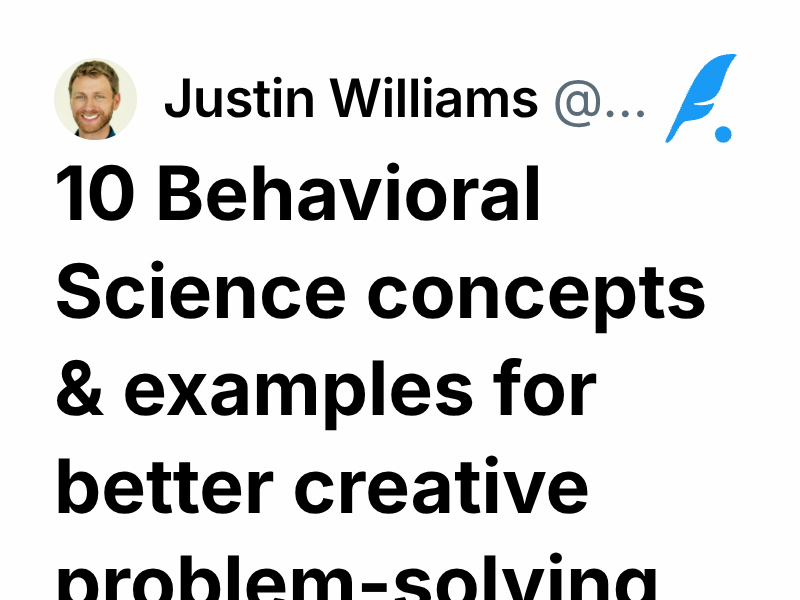 10 Behavioral Science concepts & examples for better creative problem ...