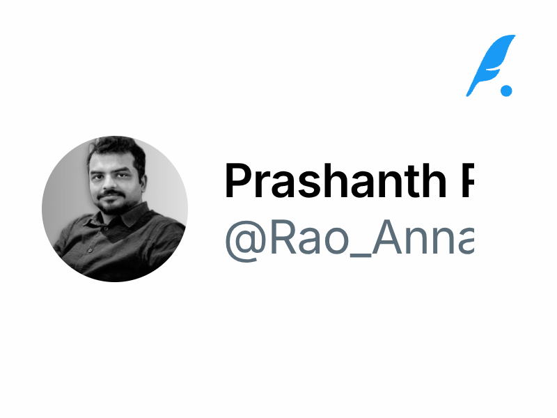 Prashanth Rao (@Rao_Annamanenni)