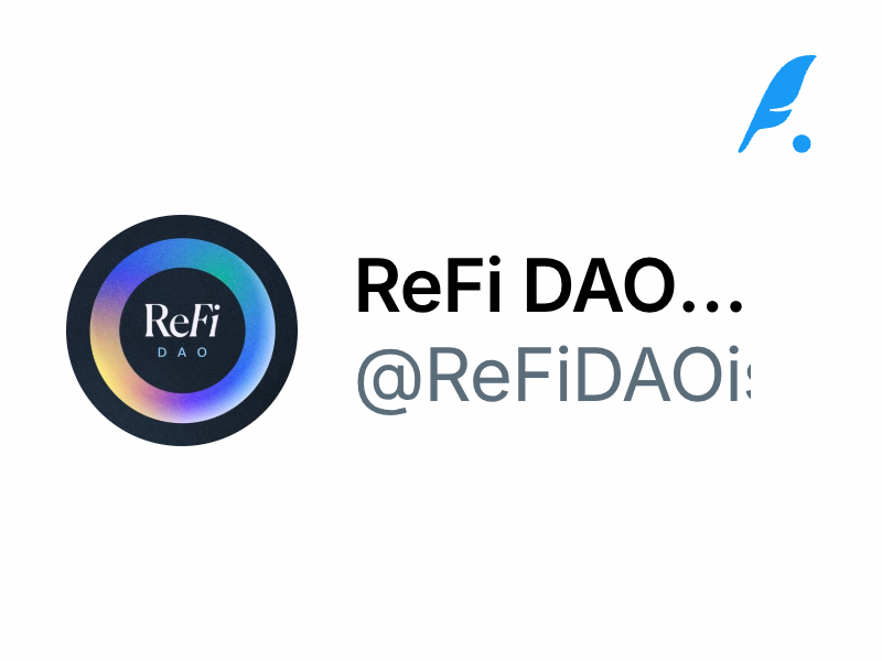 ReFi DAO 🪩 (@ReFiDAOist_3)