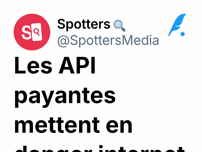 Les API payantes mettent en danger internet | Spotters 🔍