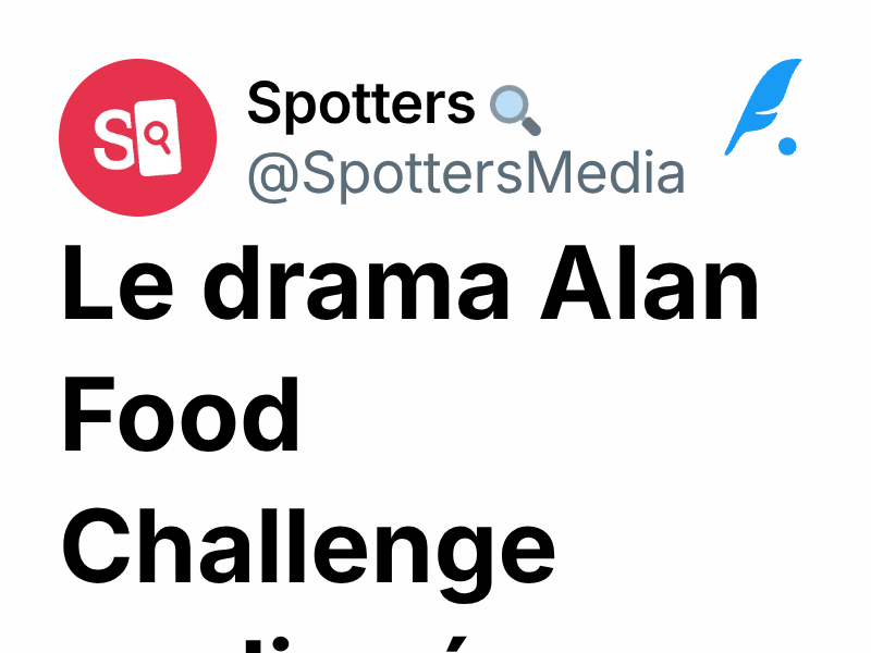 Le drama Alan Food Challenge expliqué | Spotters 🔍