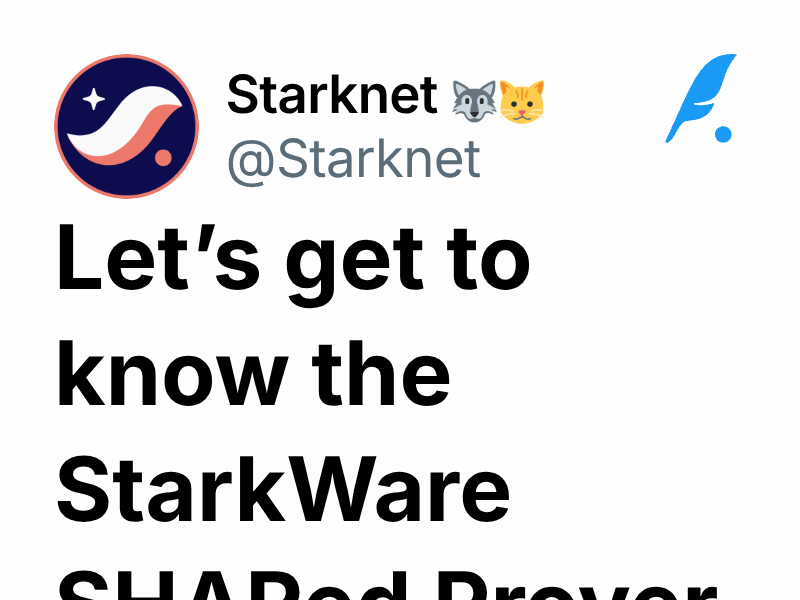 Let’s get to know the StarkWare SHARed Prover | Starknet 🐺🐱
