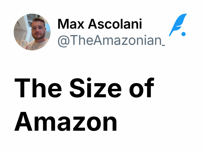 The Size of Amazon | Max Ascolani
