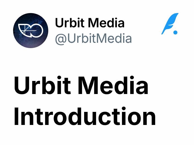 Urbit Media Introduction | Urbit Media