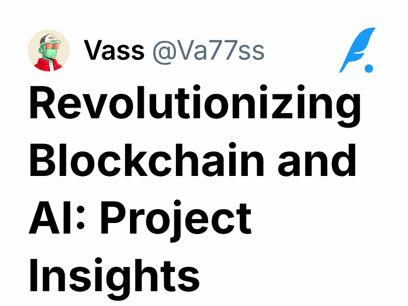 Revolutionizing Blockchain And Ai Project Insights Vass