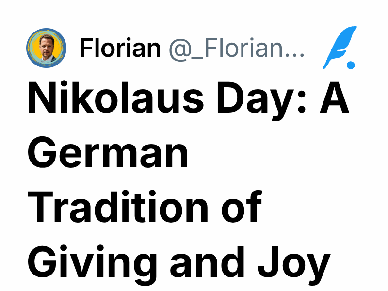 Nikolaus Day: A German Tradition of Giving and Joy | Florian