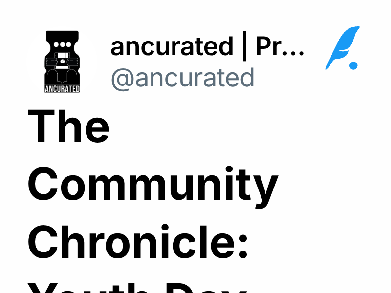 The Community Chronicle: Youth Day Edition | ancurated | Preserving ...