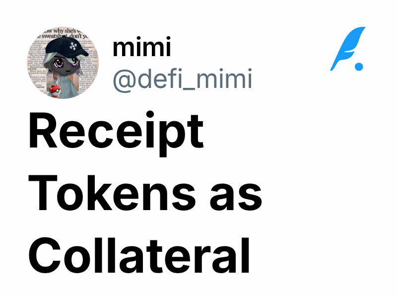 Receipt Tokens as Collateral | mimi