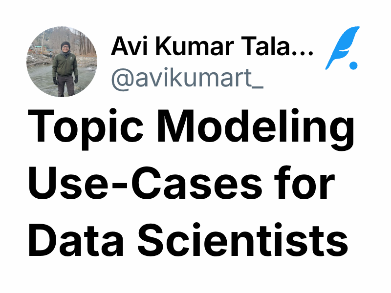 Topic Modeling Use Cases For Data Scientists Avi Kumar Talaviya