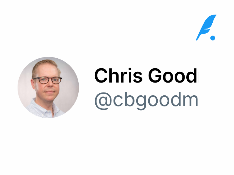 Chris Goodman (@cbgoodman)