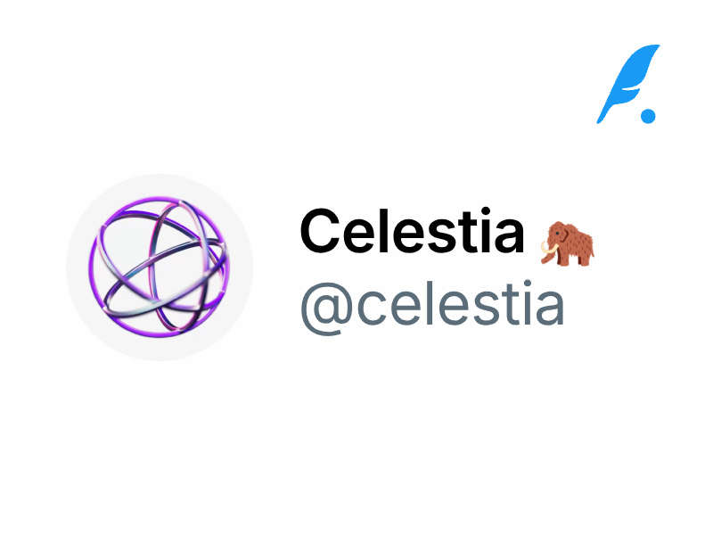 Celestia 🦣 (@celestia)