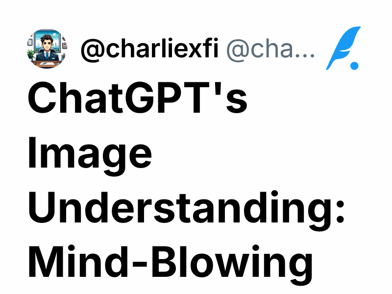 ChatGPT's Image Understanding: Mind-Blowing Examples | @charliexfi