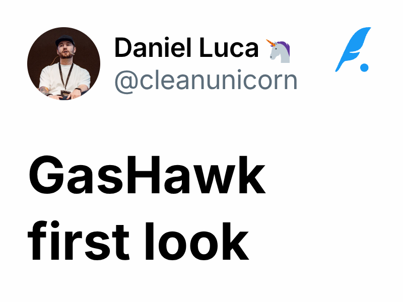GasHawk first look | Daniel Luca 🦄