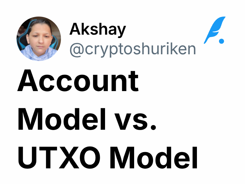 Account Model vs. UTXO Model | Shuriken