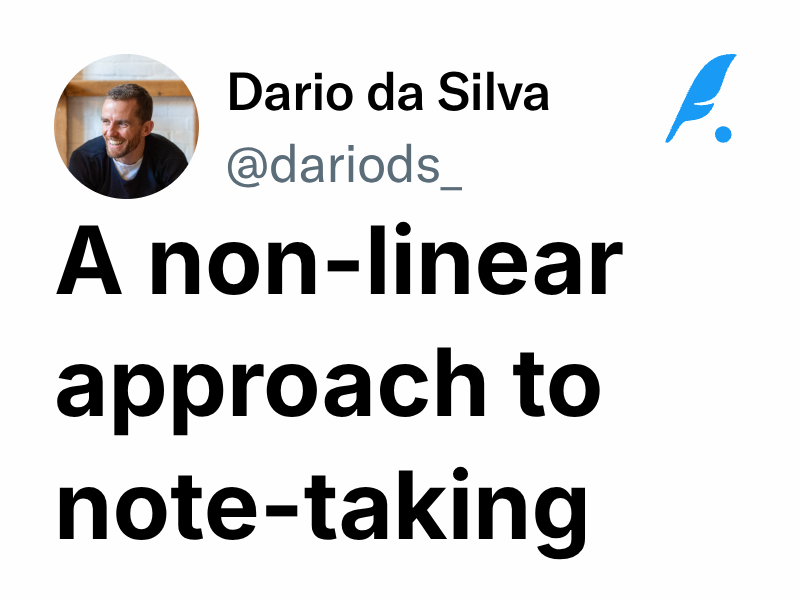 A Non Linear Approach To Note Taking Dario Da Silva 