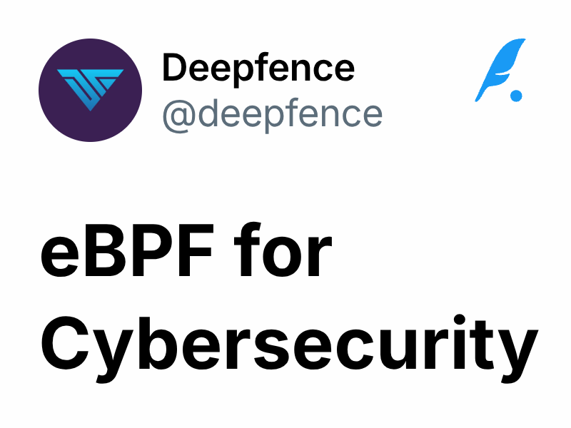 eBPF for Cybersecurity | Deepfence