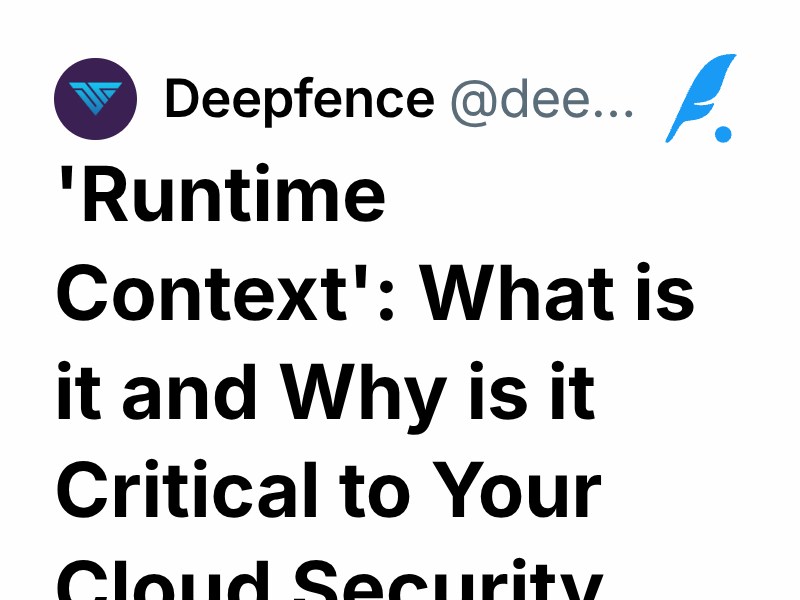 'Runtime Context': What is it and Why is it Critical to Your Cloud ...