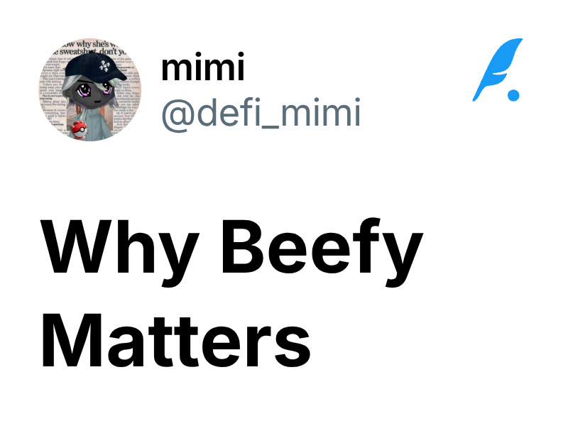 Why Beefy Matters | mimi